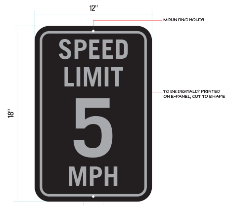 Speed Limit (Post and Panel) | Prometheus Online Store